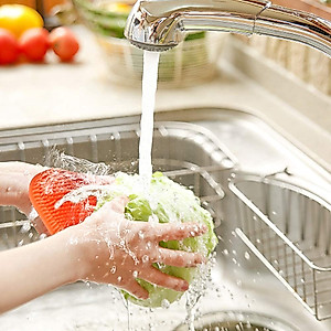 3PCS OstWony Silicone Dish Sponges, Super Food-Grade Silicone Sponges Kitchen Sponge, Multi-Purpose and Efficient Sponge Kitchen Gadgets, Especial Delicate Kitchen Sponge Brush