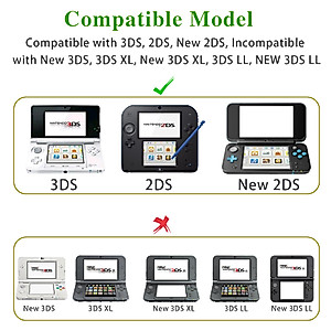Tectra 1300mAh CTR-003 CTR003 Battery Compatible with Nintendo 3DS 2DS Gaming Console + Charging Cable(Not Compatible with New 3DS and 3DS XL)