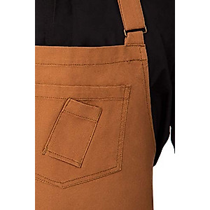 Chef Works Unisex Rockford Bib Apron, Nutmeg, One Size