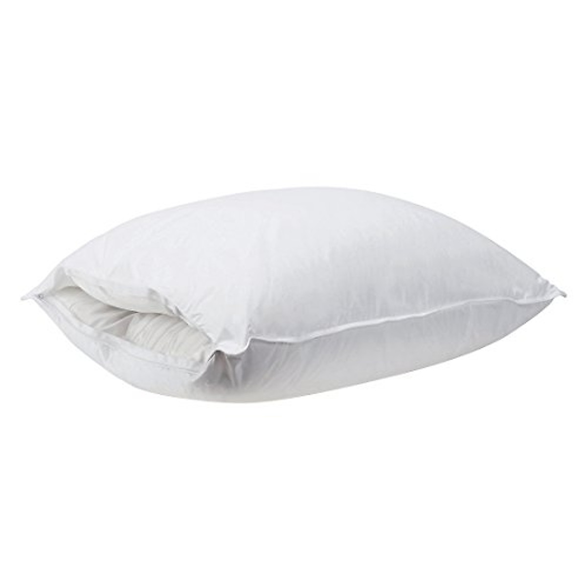 DownTown Company Removable Interchangeable Core Polyfill Pillow, Queen, White