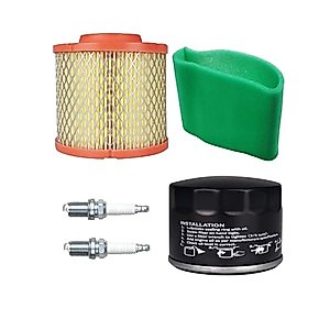 Kvjicdo 845090 Air Filter 12 050 01-S Oil Filter Kit Fit For B&S 295000 295342 295346 295347 305000 305442 305446 305447 356000 356442 Engine