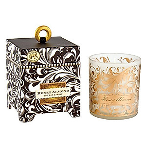 Michel Design Works Gift Boxed Soy Wax Candle, 6.5-Ounce, Honey Almond