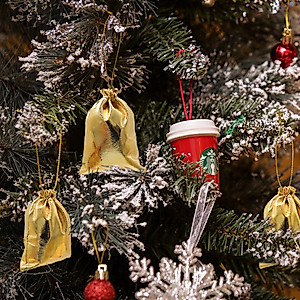 HRX Package Gold Gift Bags Drawstring 100pcs, 5 x 7 inches Jewelry Pouches Party Favor Goody Bags for Wedding Birthday Christmas Candy Bar