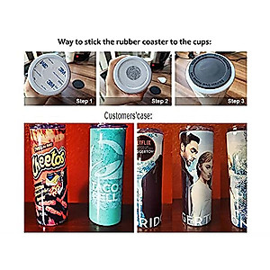 CALCA 10pcs Sublimation Tumblers Blank White 20 OZ Skinny Tumbler Travel Mug Cups Stainless Steel Tumbler with lid and straw for DIY Gift, Coffee, Water Drinks