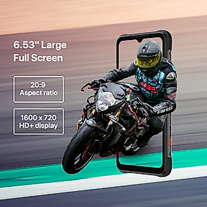 UMIDIGI Bison X10S Unlocked Rugged Smartphones,4GB+32GB 6150mAh Battery IP68/IP69K Waterproof Shockproof Phone with 6.53" Large Full Screen Smartphone 16MP Main Camera Cell Phone