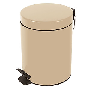 Spirella Cosmetic Bin Sydney Beige Trash Bin Pedal Bin - 3 litres - with Removable Inner bin