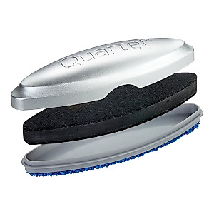 Quartet Glass Whiteboard Eraser, Premium, Magnetic, 3-In-1, 6-1/2"x1-3/8", Silver (SFEB3)