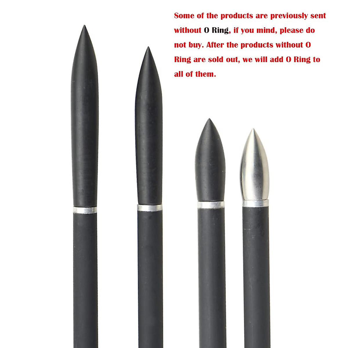 HNZMDY 12 Pcs Archery Arrow Field Points 100/150/200/250/300/350 Grain Bullet Points Screw in Broadheads (Black, 150 grain)