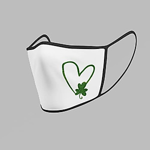 Heart Shamrock Iron On Decal, St Patricks Day Shirt Transfer, Iron On Transfer, Clover Patch, Glitter Decal, St Paddy, Good Luck Four Leaf (Grass Glitter)