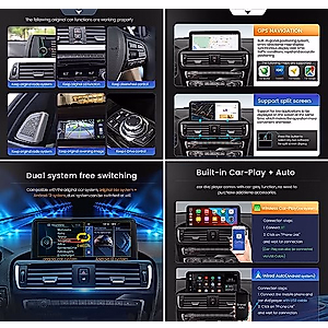 Android 12 Double Din Stereo Car GPS Multimedia Radio for BMW X3 F25 X4 F26 2011-2017 Car Stereo Head Unit Support 4G WiFi Bluetooth SWC Carplay,MNX 4 core 2+32G-2013~2016 NBT