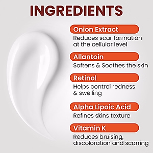 e70 Intensive Healing Scar Cream - Fast Repair Surgical Scars, C-Section, Stretch Marks, Keloids, Burns, Old & New Scars. Vitamins Full - All Skin Types - Reduce Acne Spots Appearance - 2.0 Fl Oz