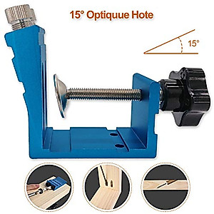 AeKeatDa 47PCS Aluminum Pocket Hole-Jig Kit Woodworking Inclined Hole Positioner for Woodworking Angle Drilling Holes