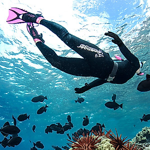 Seavenger Zephyr 3mm Neoprene Socks | Wetsuit Booties for Scuba Diving, Snorkeling, Swimming (Pink, Small)