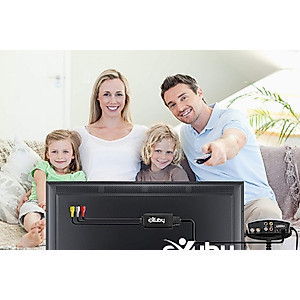 HDMI to RCA Converter Cable - Convert Digital HDMI Signal to Analog AV - Compatible with PS4/XBOX One/Nintendo Switch/PC/Bluray and more - HDMI to AV Converter - Easy to Use