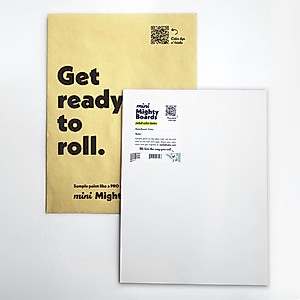 Mighty Board Minis Polystyrene Paint Color Test Panels, 12" x 9", Set of 5, White