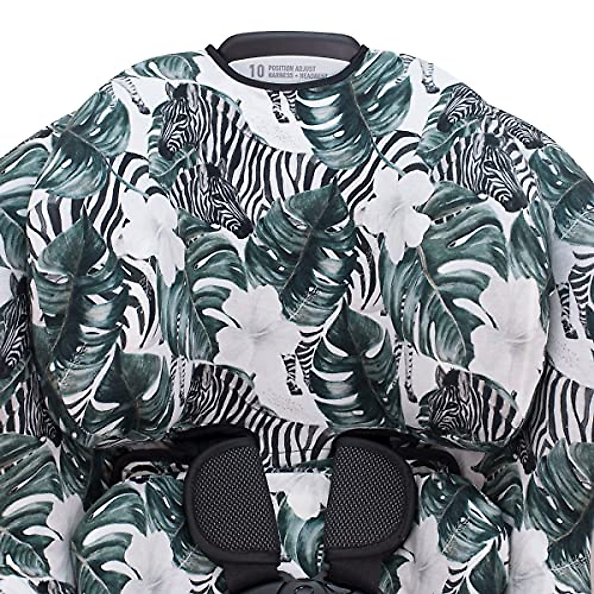 JYOKO Kids Cover Liner for car seat Compatible with Graco Extend2fit, 100% Cotton Made (Zebra)