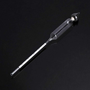 FASTROHY 3Pcs 0-100 Hydrometer Alcoholmeter Spirit Alcohol Meter Tester & Thermometer