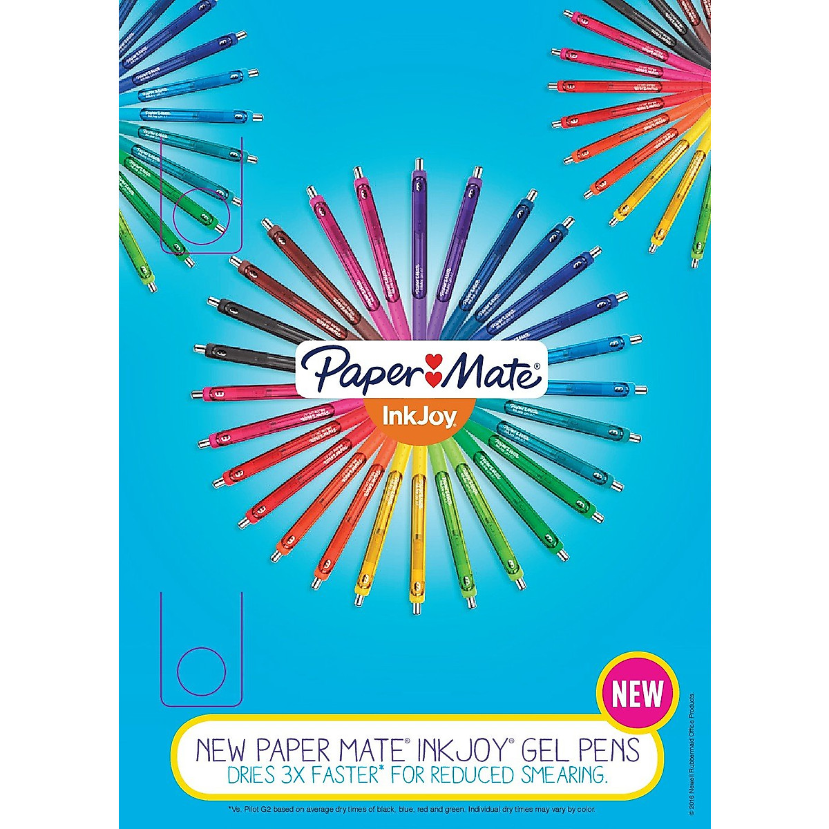 Paper Mate InkJoy Gel Pen, Fine Point, Black, Box of 12