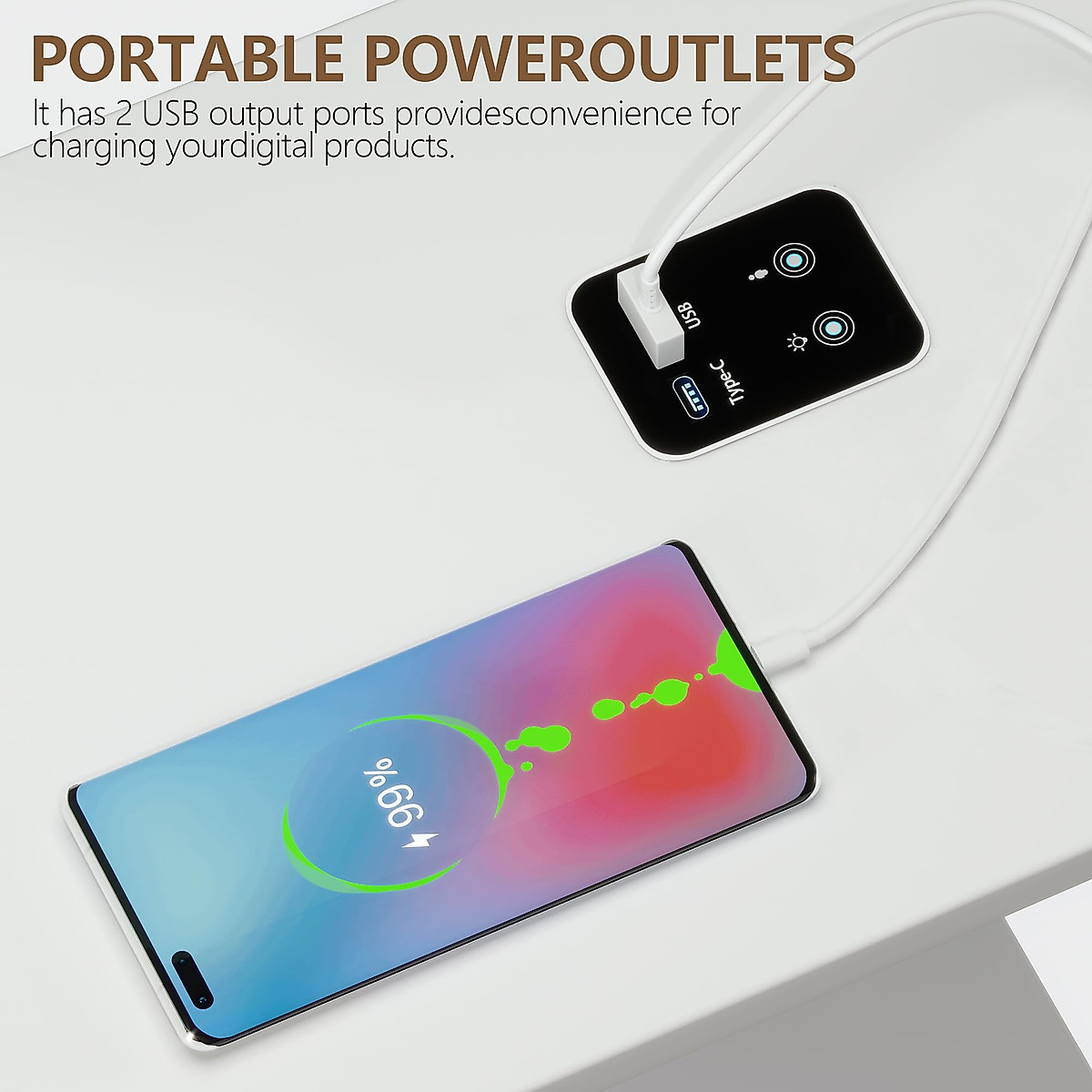 LVSOMT LED Farmhouse Coffee Bar Cabinet, Wine Cabinets with Removable Wine Rack, Buffet Cabinet with Motion Sensor for Kitchen, Dining Room (Pure White-43.3''L)