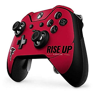 Skinit Decal Gaming Skin compatible with Xbox One Elite Controller - Officially Licensed NFL Atlanta Falcons Team Motto Design