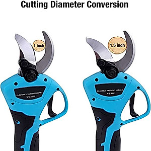 Mayeec 30mm Electric Pruners, Cordless Tree Trimmer Heavy Duty with 2X 2.0Ah Rechargeable Batteries, Power Display, 6-8 Working Hours, Power Trimmer for Branch Flowering Brush