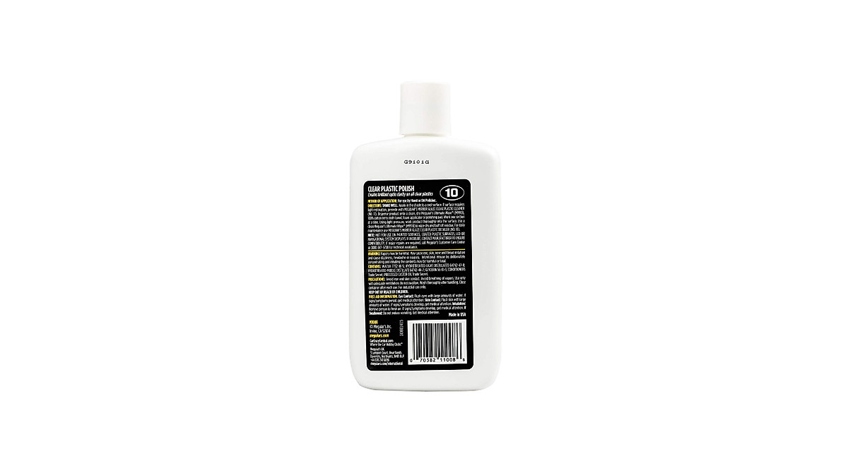 Meguiar's M1008 Mirror Glaze Plastic Polish - Crystal Clear Finish