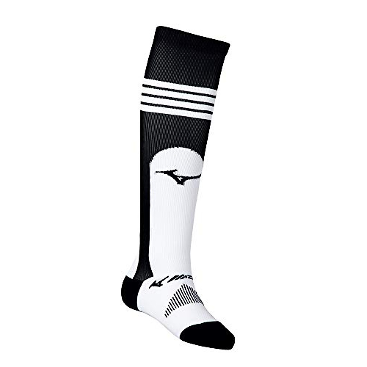 Mizuno Womens Performance OTC Stirrup Sock, Black, Large US