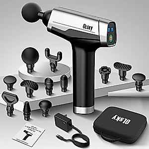 OLsky Massage Gun, Handheld Deep Tissue Massager for Pain Relief, Back Massager, Electronic Shoulder Massager, Portable Quiet Handheld Relaxation Sport Massager