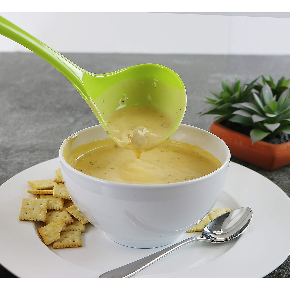 Calypso Basics by Reston Lloyd Melamine Utensil Set, 4-Piece, Lime