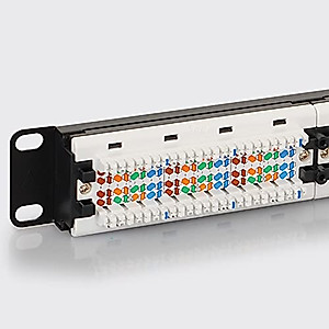ICC CAT6 Patch Panel with 24 Ports and 1 RMS in 6-Pack