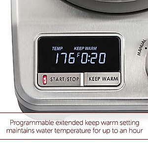 Wolf Gourmet True Temperature Electric Kettle, 1.5 Liter Capacity, WGKT100S