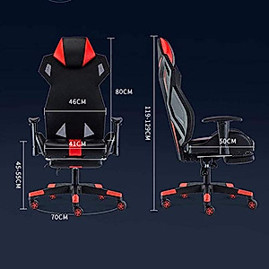 MayNuo Armchair Gaming Seats,E-Sports Game Computer Chair Home Office Swivel Chair Lift Chair Stool Chair/Red/a