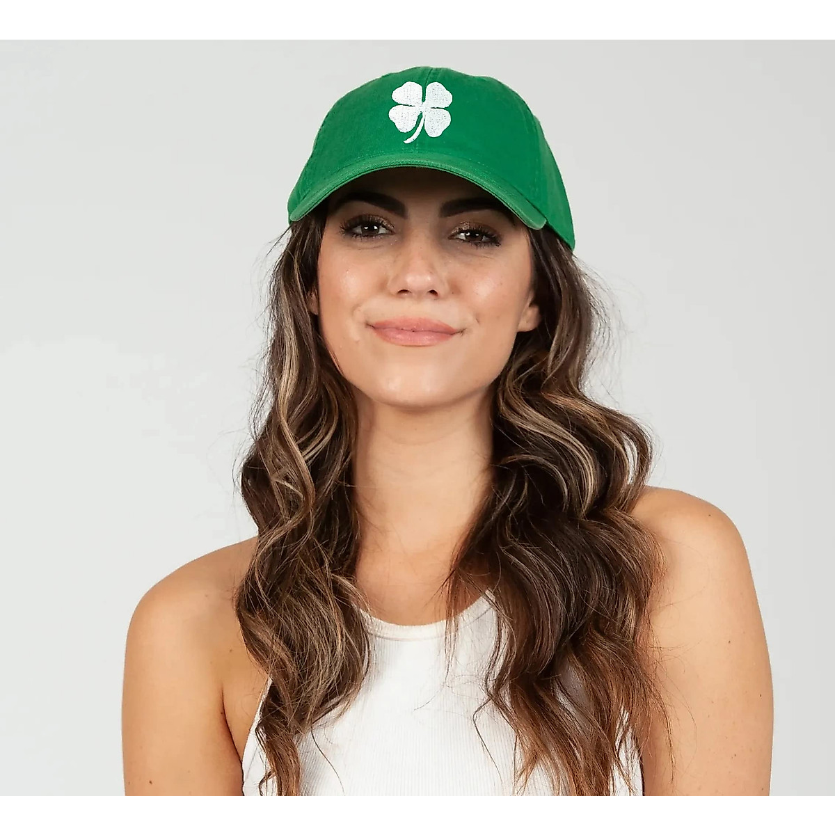 Shamrock-Baseball-Cap for Womens St.Patrick's Day Irish 4-Leaf-Clover-Baseball-Hat for Unisex Adjustable-Track-Hat