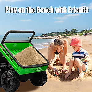 Nitoess 24V 2 Seater 2WD/4WDRide On Tractor, 6-Wheels Ride on Truck with Remote Control,Ride On Vehicle Toy for Kids,EVA Tire,Green…