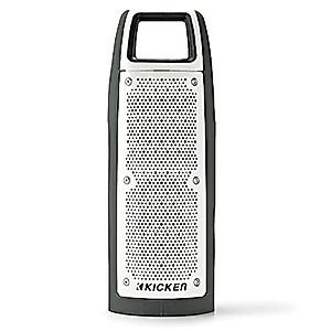 KICKER Bullfrog BF100 Bluetooth Portable Outdoor Speaker | 360° Sound Field | Waterproof Dustproof Casing IP67 Rating | Powerful 16 Watt AMP | 100 FT Wireless Range Gray