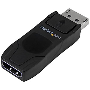 StarTech.com DisplayPort to HDMI Adapter - 4K 30Hz Compact DP 1.2 to HDMI 1.4 Video Converter - DP++ to HDMI Monitor/TV - Passive DP to HDMI Cable Adapter - Latching DP Connector (DP2HD4KADAP)