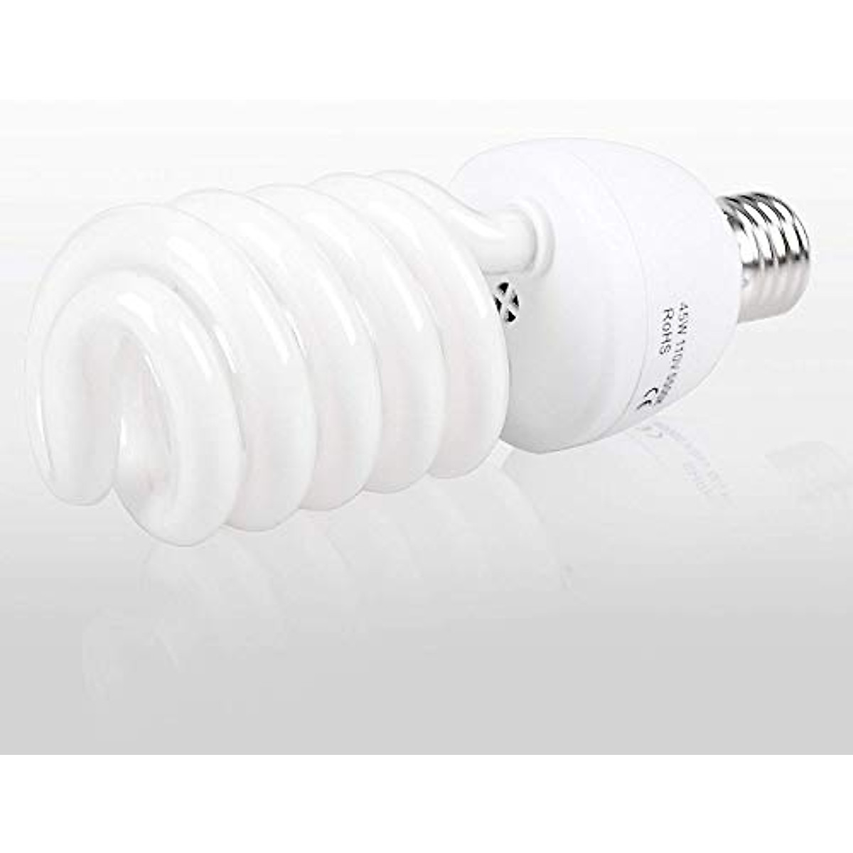 SLOW DOLPHIN Photo CFL Full Spectrum Light Bulb,2 x 45W 5500K CFL Daylight Photography Photo Video Studio Lighting(2 Packs)