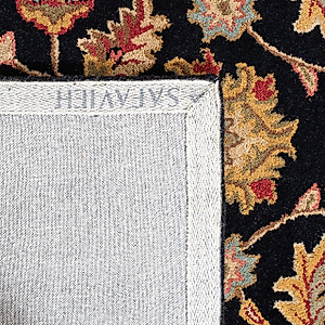 SAFAVIEH Heritage Collection Accent Rug - 2'3" x 4', Black & Beige, Handmade Traditional Oriental Wool, Ideal for High Traffic Areas in Entryway, Living Room, Bedroom (HG957A)