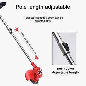 Handheld Electric Weeder, Battery Powered 24V Lightweight Cordless Weed Trimmer with Charger 3 Blades Multipurpose Home Lawn Mower