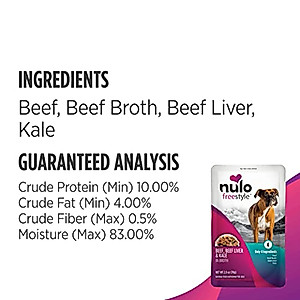 Nulo Freestyle Puppy & Dog Wet Dog Food Topper, Premium All Natural Grain-Free, Real Meat Dog Food Topper with High Animal-Based Protein and Only 5 or Less Ingredients With No Additives