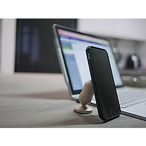 CLUTCHIT The Original Dual Magnetic Movable Phone Holder and Tablet Mount (Matte Black)
