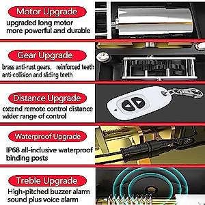 Parking Barrier Post Safety Bollard Remote Control Parking Lock, Automatic Barrier Alarmed Carport Tool Electric Parking Barrier, Mini Security Post for Driveways Carports, Parking Space Lock Folding