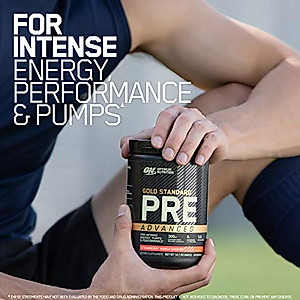 Optimum Nutrition Gold Standard Pre Workout Advanced, with Creatine, Beta-Alanine, Micronized L-Citrulline and Caffeine for Energy, Keto Friendly, Berry Blast, 20 Servings