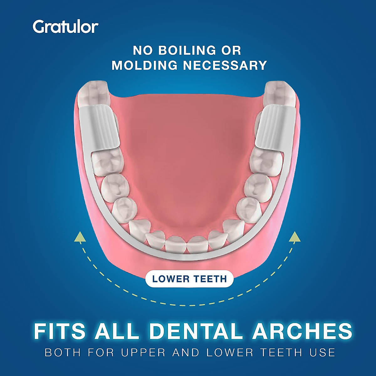 Mouth Guard for Grinding Teeth, Mouth Guard for Clenching Teeth at Night, Custom-fit Mouth Guard for Bruxism and Teeth Clenching