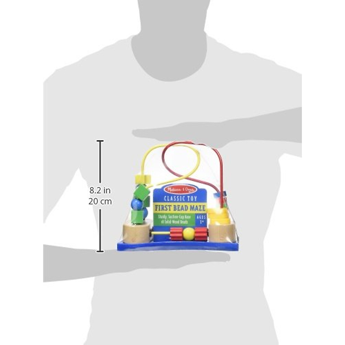 Melissa & Doug First Bead Maze - Wooden Educational Toy for Floor, High Chair, or Table - Infant Maze Toy, Bead Maze Toys For Toddlers And Babies 4.2 x 7 x 8.6 inches ; 1.3 pounds