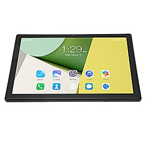 Honio 10.1 Inch Tablet, 5G WiFi FHD Tablet Tempered Glass Supports Fast Charging 100-240V 12 (US Plug)