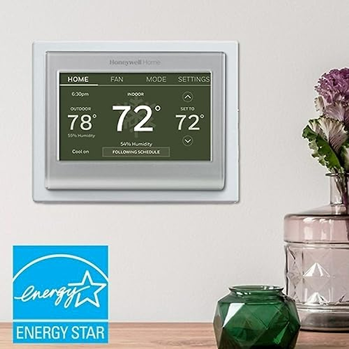 Honeywell Home RTH9585WF Wi-Fi Smart Color Thermostat + Wall Plate