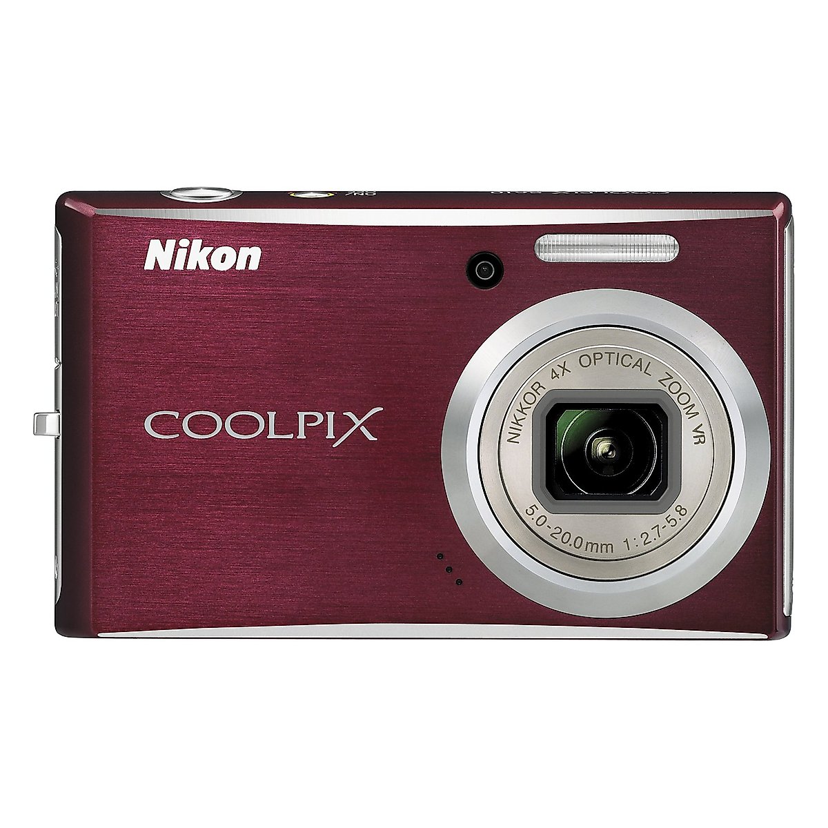 Nikon Coolpix S610 10MP Digital Camera with 4x Optical Vibration Reduction (VR) Zoom (Deep Red)