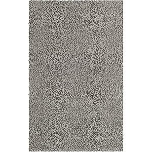 Rugs.com - Über Cozy Solid Shag Collection Rug – Cloud Gray Shag Rug Perfect for Bedrooms, Dining Rooms, Living Rooms, 5 x 8 Feet