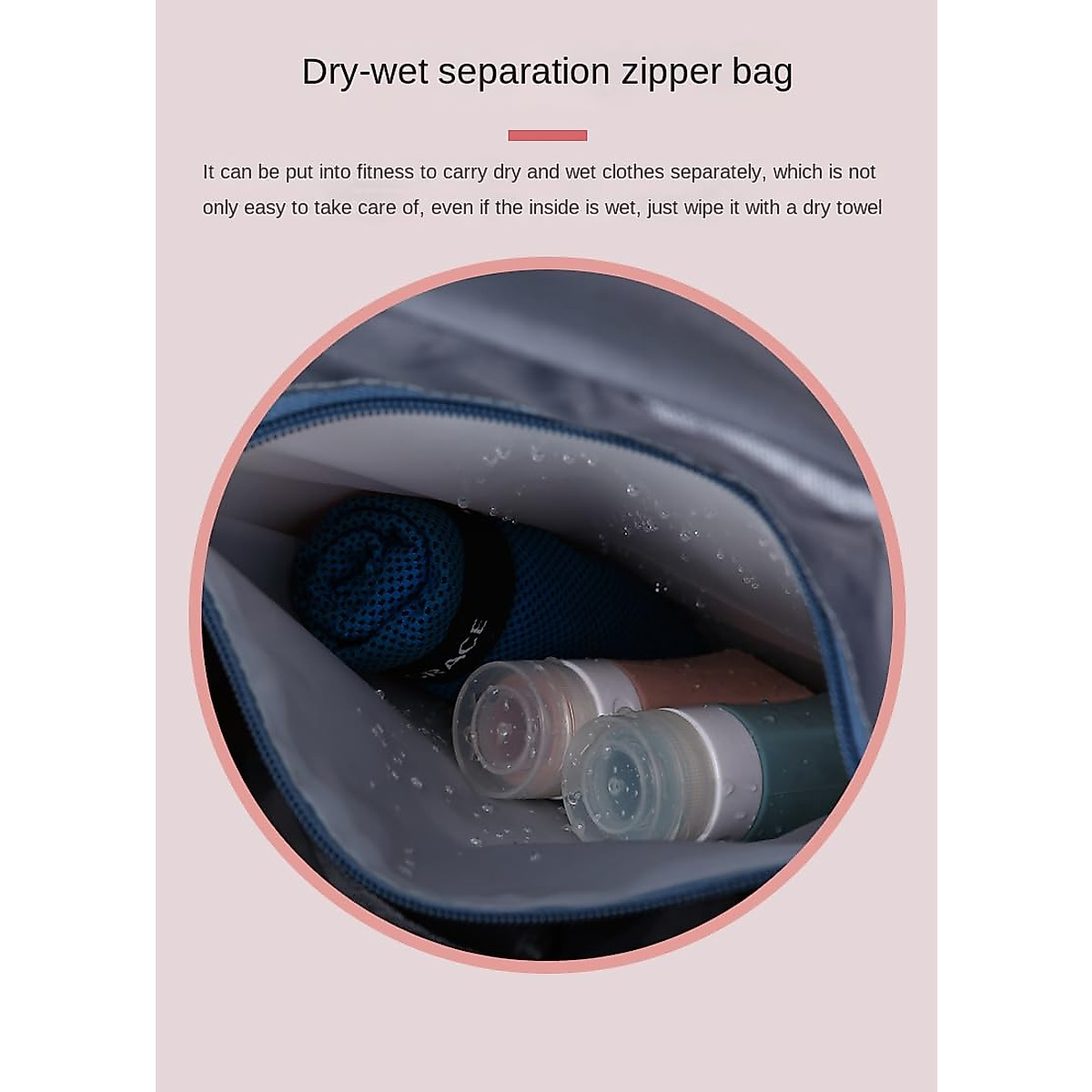 RESPEEDIME Unisex Travel Duffed Tote Bag Waterproof Fold-able And Expandable Backpack With Shoes Compartment Overnight Daypack For Swim Sports Gym Bag